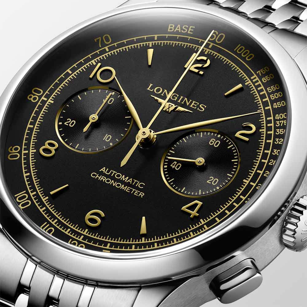 Longines L2.921.4.56.6 - Orologio Longines Record Automatico Acciaio ...
