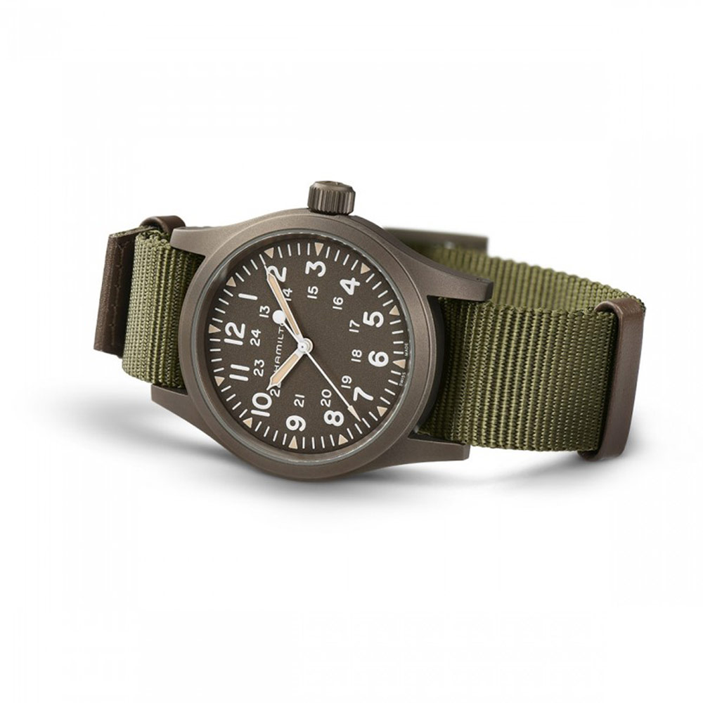Hamilton H69449961 - Orologio Hamilton Khaki Field Mechanical Verde 38 mm